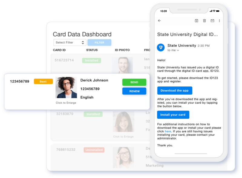 ID Management System for Digital ID Cards - ID123