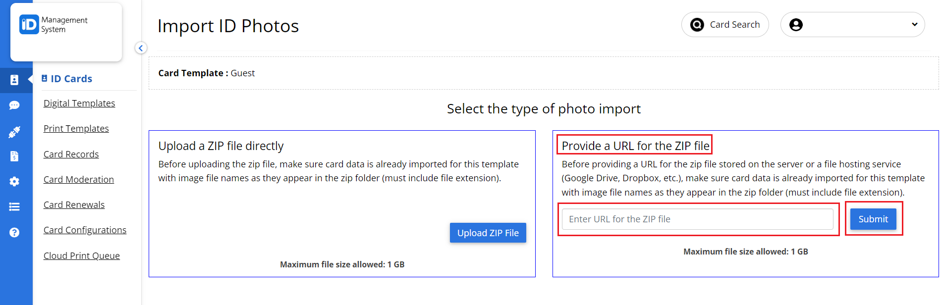 Uploading ID Photos In Bulk via URL - ID123