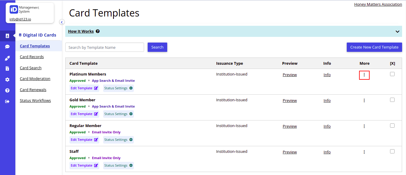 Customizing a Card Email Invite Template - ID123