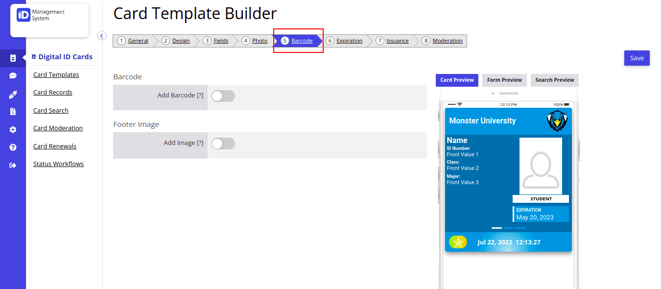 Adding a Barcode to ID Cards - ID123 Knowledgebase