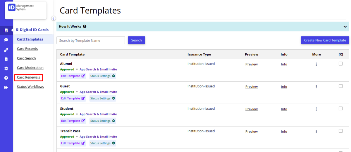 ID123 Knowledgebase | Move Card Record to a Different Template