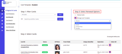 ID123 Knowledgebase | Move Card Record to a Different Template