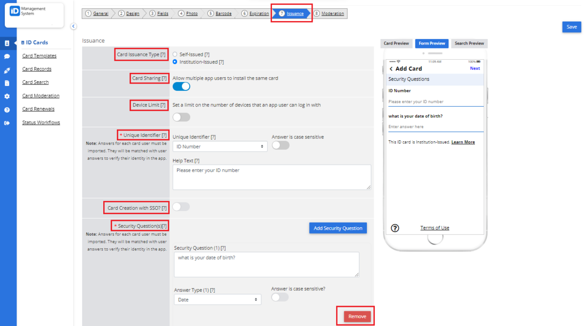 Creating a New Card Template - ID123 Knowledgebase