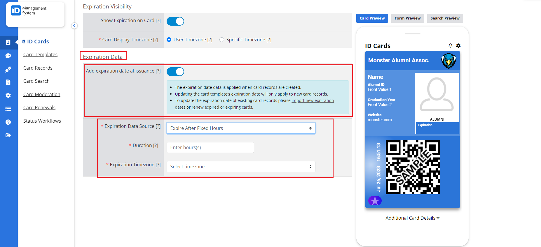 Adding Expiration Dates to ID Cards - ID123 Knowledgebase