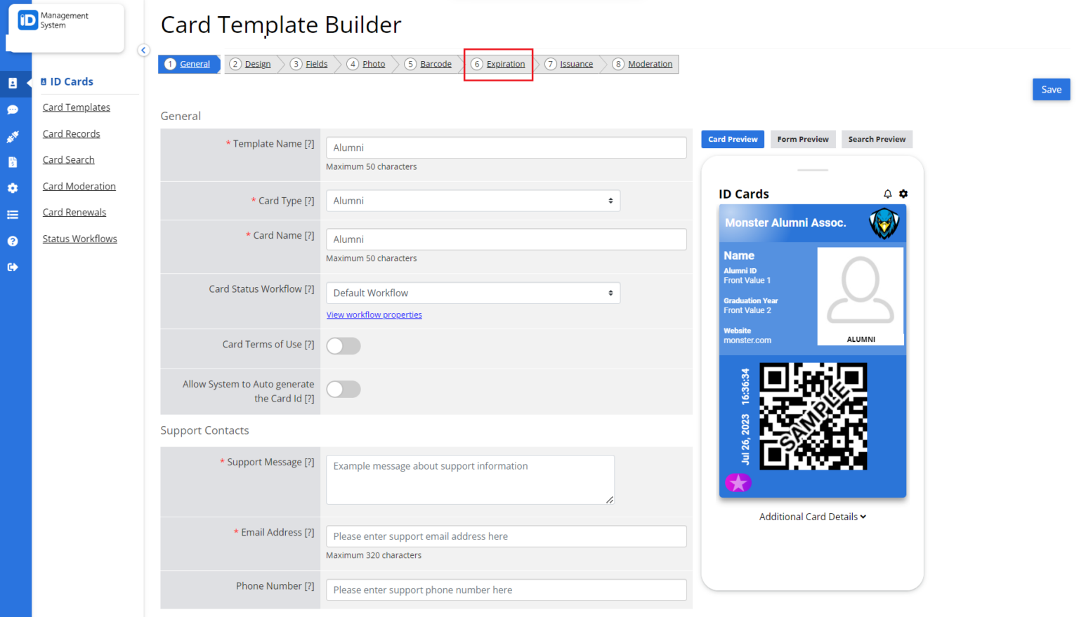 Adding Expiration Dates to ID Cards - ID123 Knowledgebase