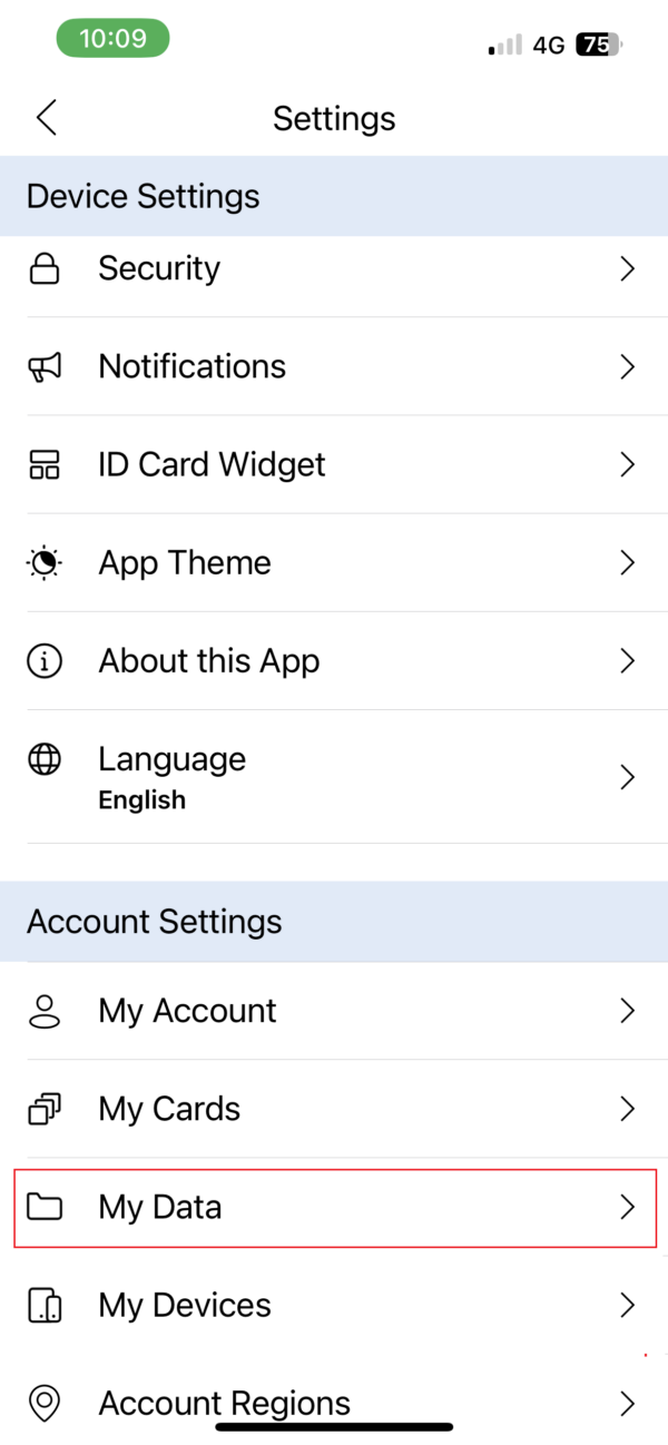 Deleting Your App Account - ID123 Knowledgebase