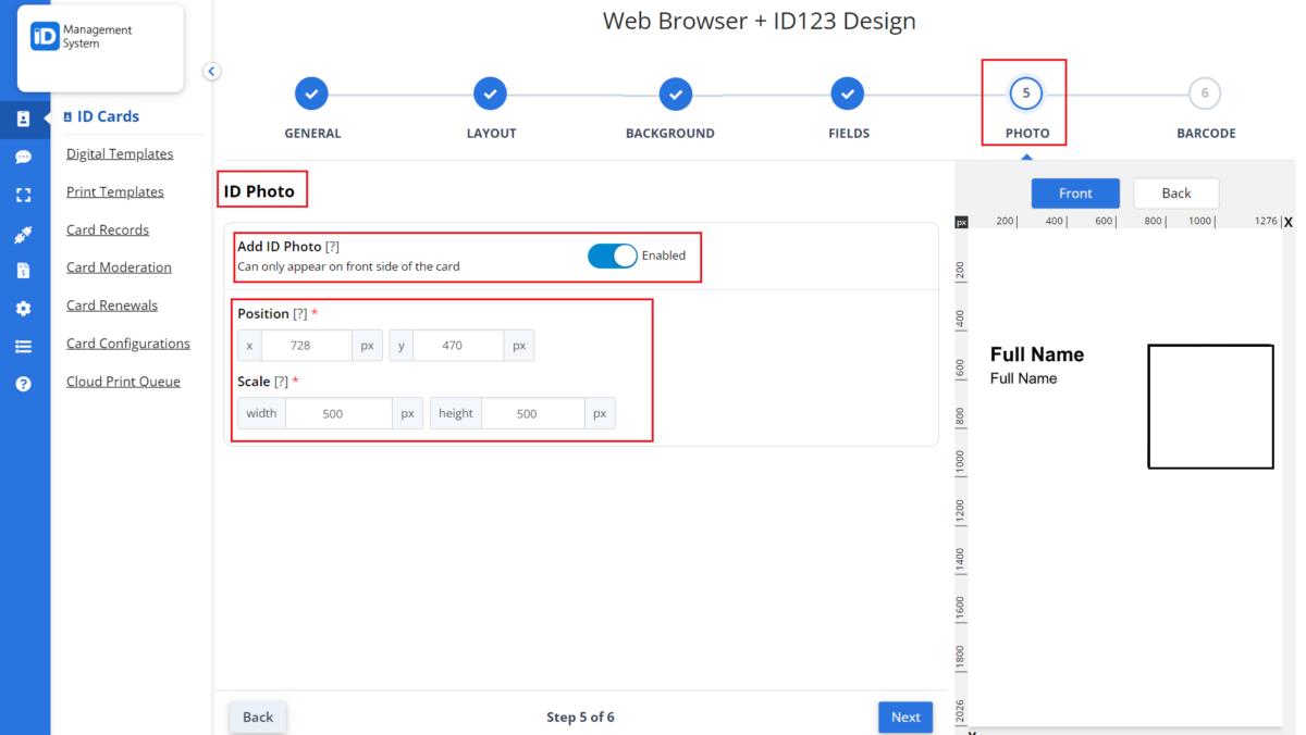 ID123 Knowledgebase | How to Customize Your Physical ID Card Print Template