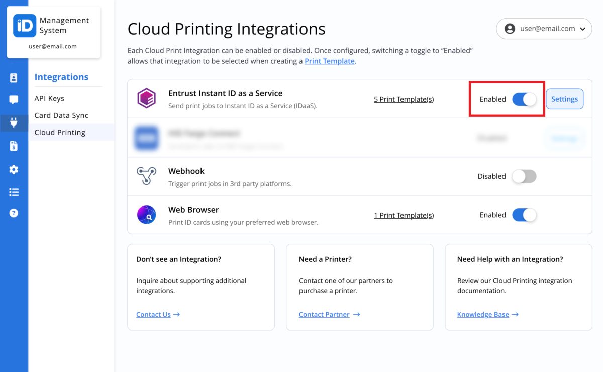 ID123 + Entrust Instant ID as a Service ID Design Integration Guide