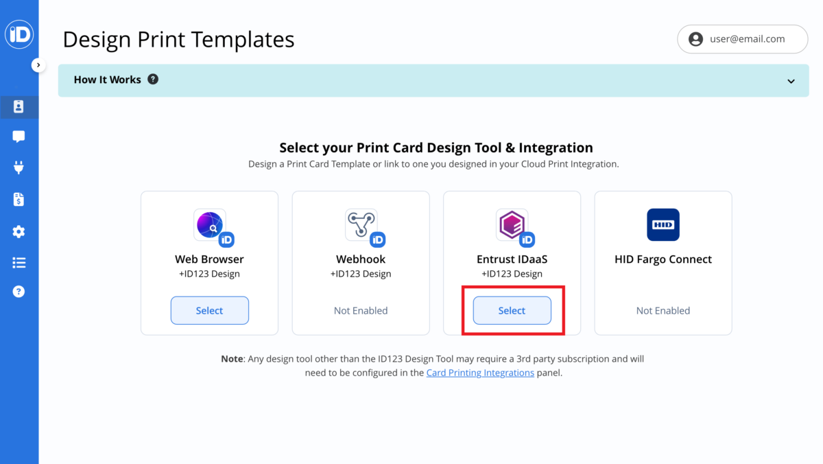 ID123 + Entrust Instant ID as a Service ID Design Integration Guide