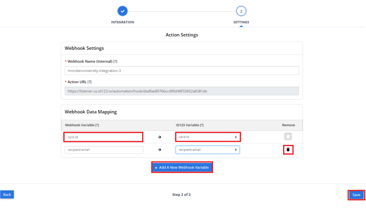 ID123 Knowledgebase | How to Create an Action Webhook in the ID Management System (IDMS)