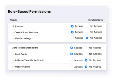 Web-based ID Card Barcode Scanner