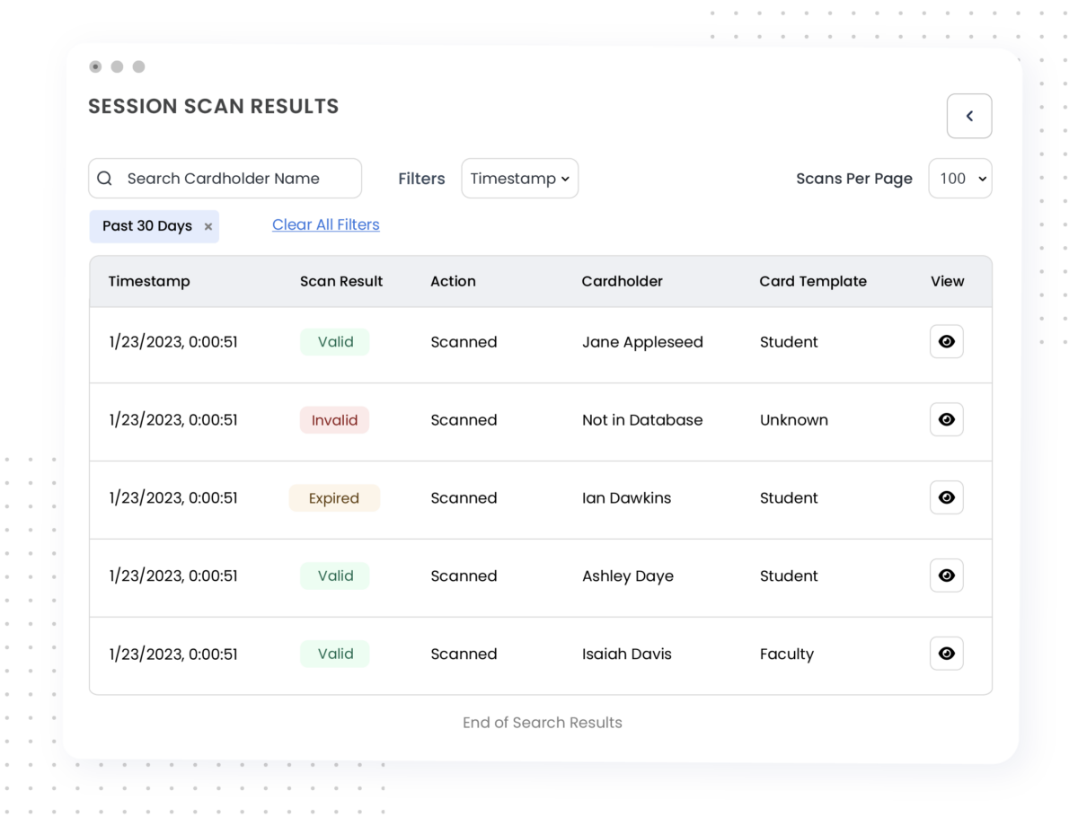 Web-based ID Card Barcode Scanner