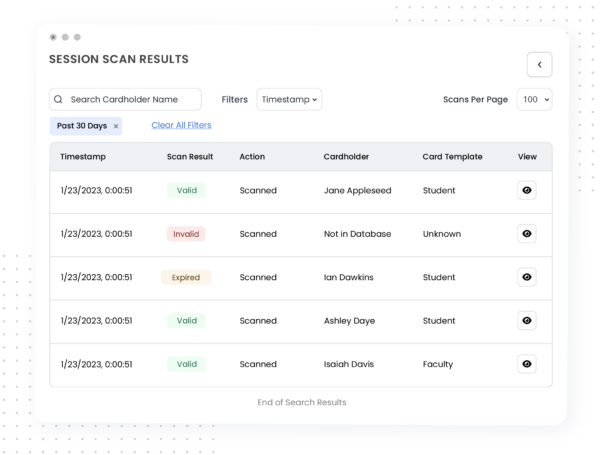 Web-based ID Card Barcode Scanner