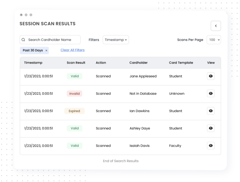 Web-based ID Card Barcode Scanner