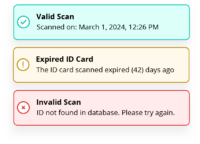 Web-based ID Card Barcode Scanner
