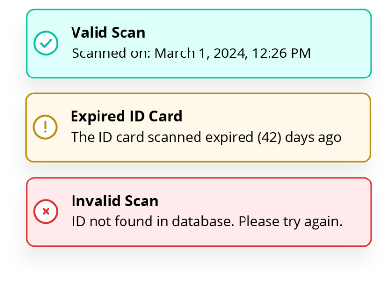 Web-based ID Card Barcode Scanner