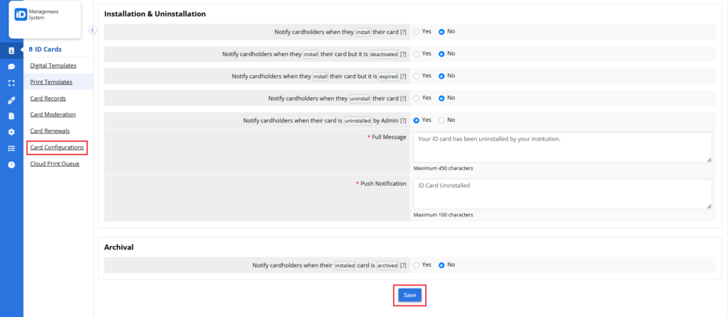 ID123 Knowledgebase | How to Set Up and Customize Card Expiration Notifications