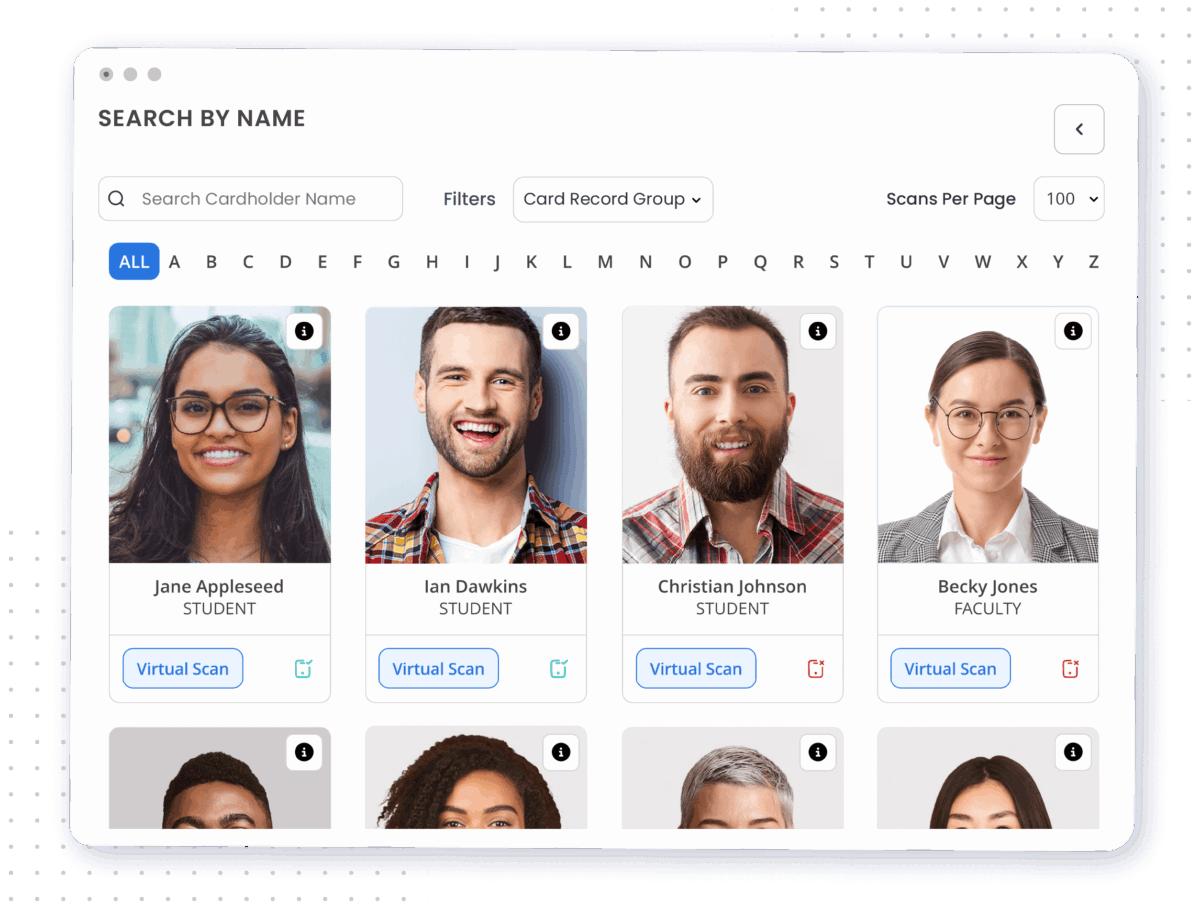 Web-based ID Card Barcode Scanner